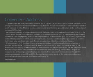 Thomso'14 Brochure | PDF