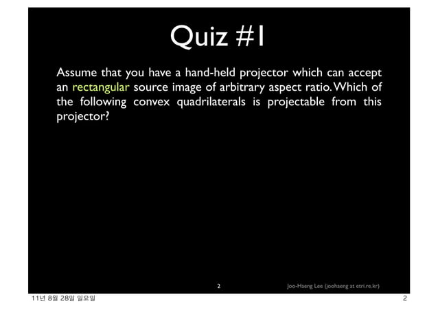 Inverse Perspective Projection of Convex Quadrilaterals | PDF