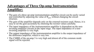 ACD-instrumentation amplifier & peaking amplifier | PPTX