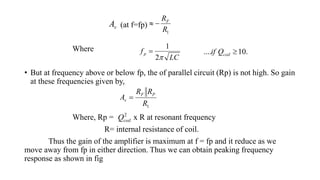 ACD-instrumentation amplifier & peaking amplifier | PPTX