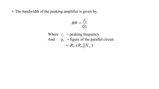 ACD-instrumentation amplifier & peaking amplifier | PPTX