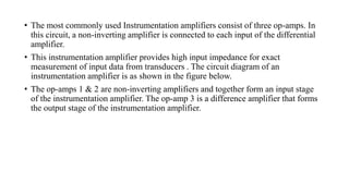 ACD-instrumentation amplifier & peaking amplifier | PPTX