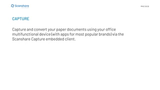 ACDI Scanshare Overview | PPTX | Operating Systems | Computer Software and Applications