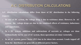 AC Distribution System - Generation Distribution and Transmission | PPTX