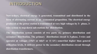 AC Distribution System - Generation Distribution and Transmission | PPTX
