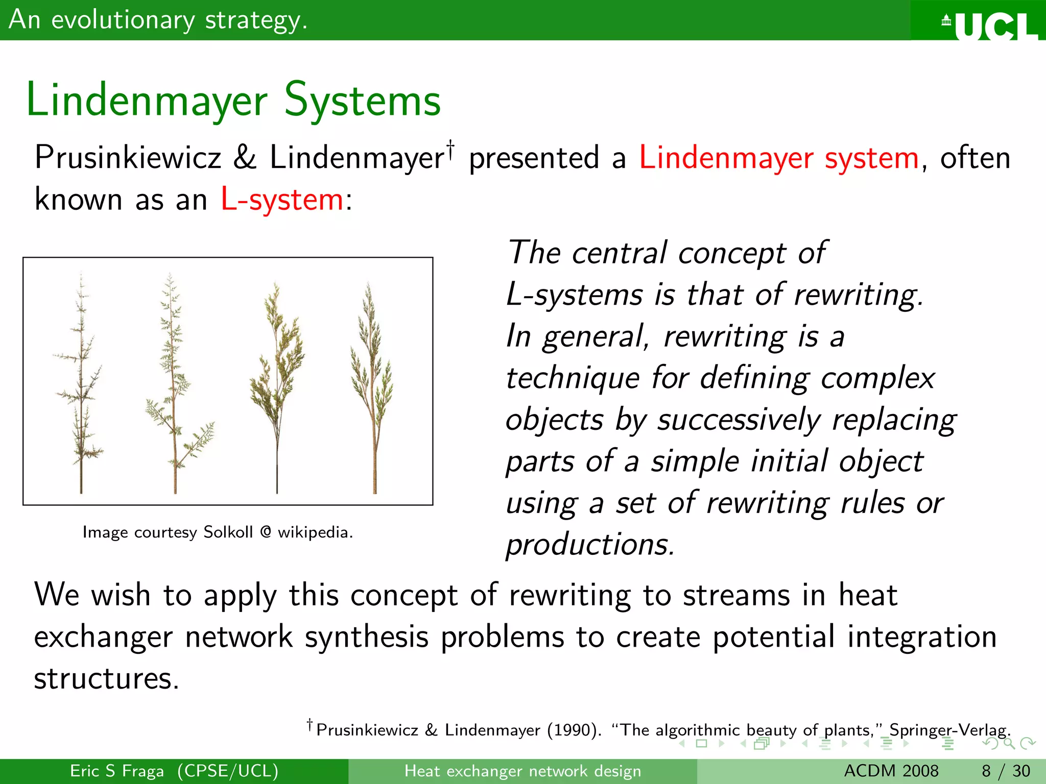 A Lindenmayer system for heat exchanger network design with stream splitting | PDF | Genetics ...