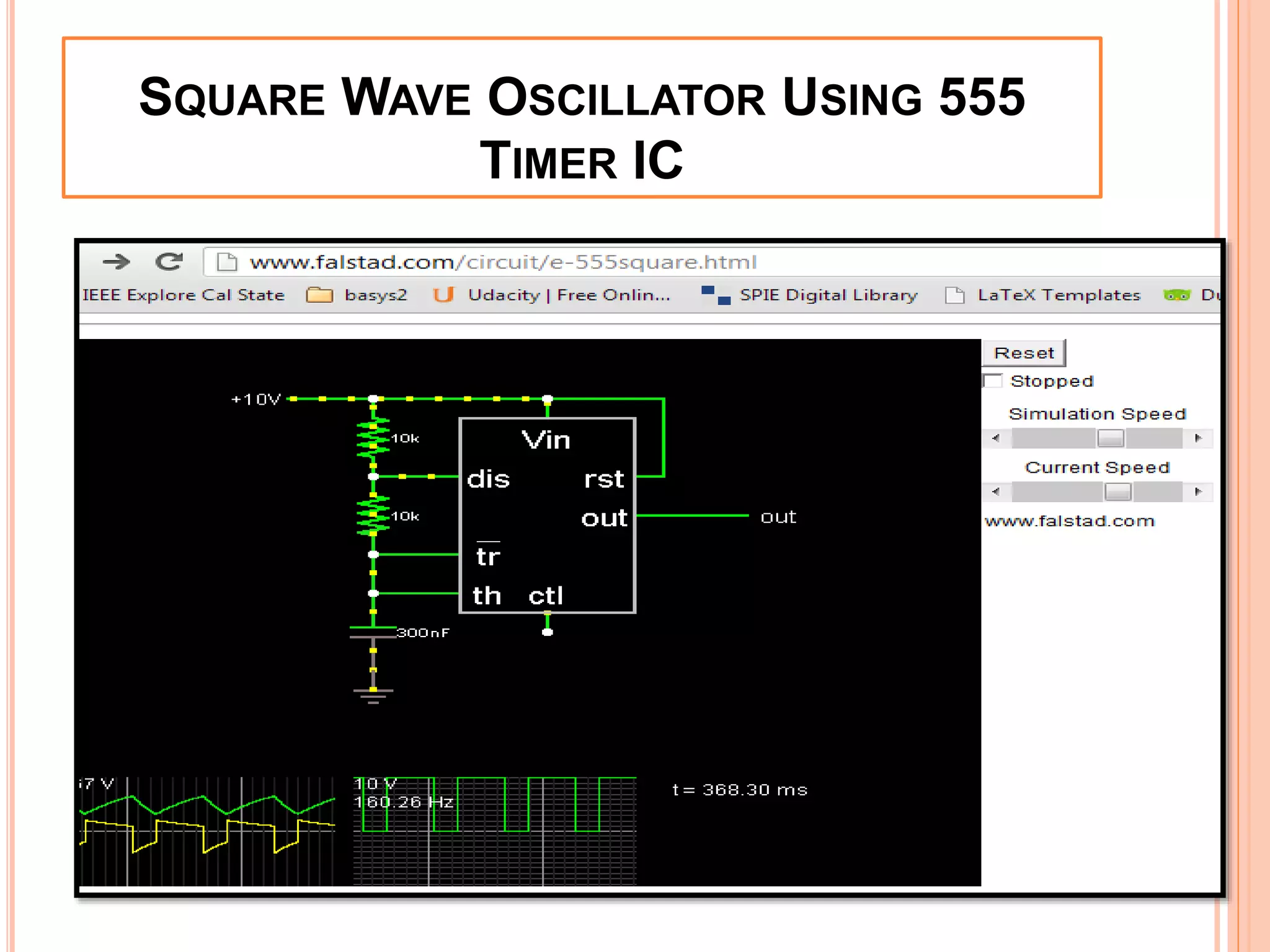 555 TIMER IC & its APPLICATION | PPTX