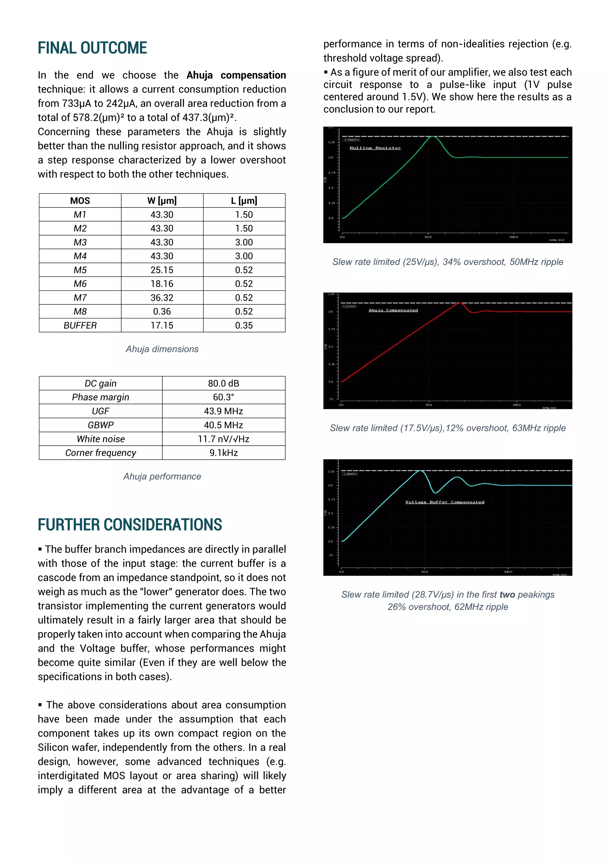 Analog Circuit Design - Miller Amplifier Compensation | PDF
