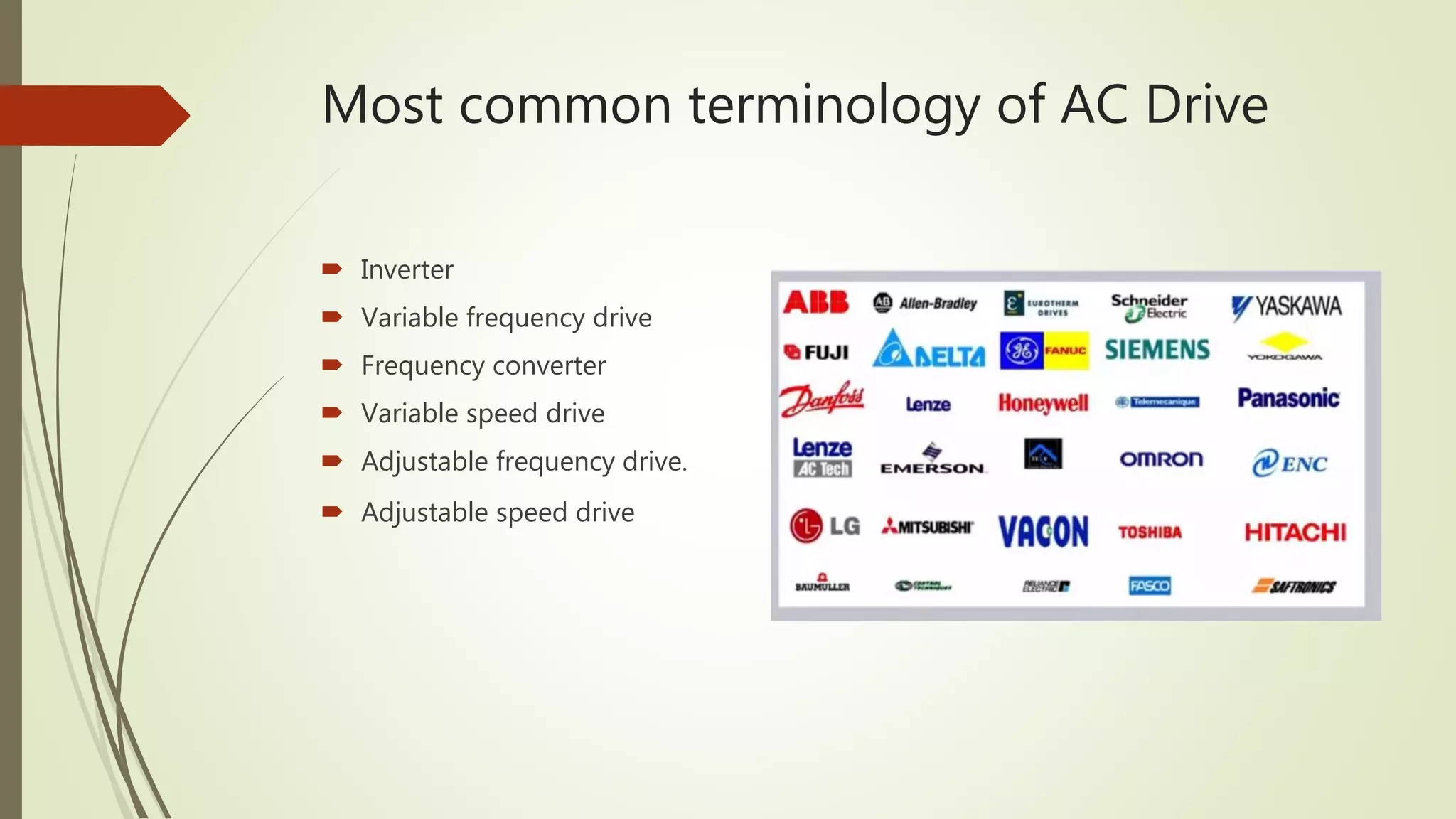 Ac drive basics | PPTX