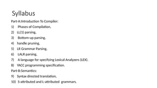Comprehensive Guide to Automata and Compiler Design Techniques | PPTX