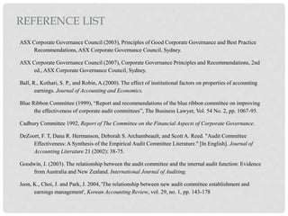 Audit Committee Effectiveness | PPTX