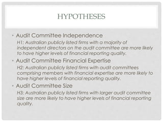 Audit Committee Effectiveness | PPTX