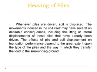 Micropiling & Heaving of Piles | PPT