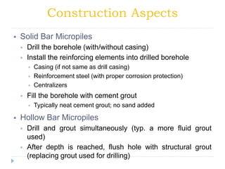 Micropiling & Heaving of Piles | PPT