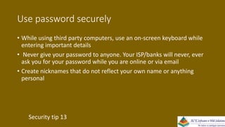 ACESnWS cyber security tips | PPTX