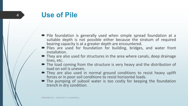 Pile Foundation | PPTX