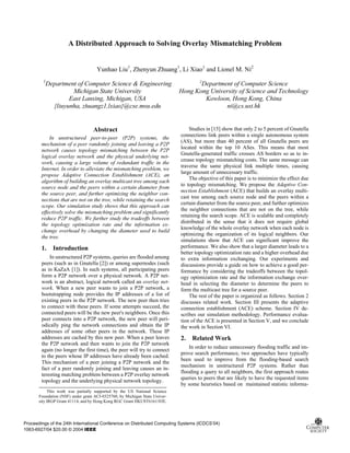 A Distributed Approach to Solving Overlay Mismatching Problem | PDF