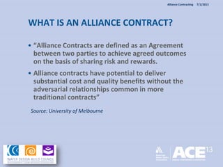 Alliance Contracting | PDF