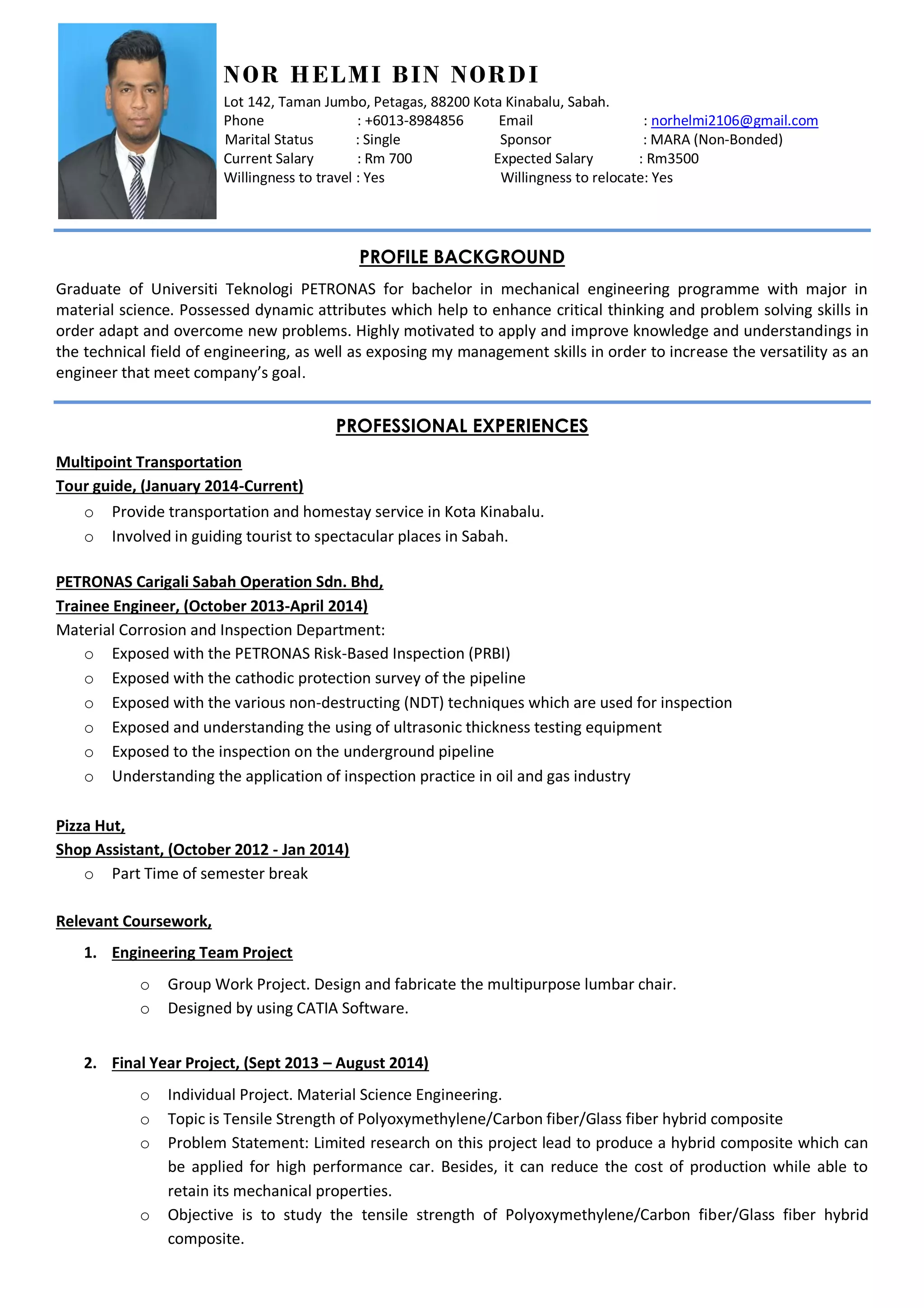 Resume 2 | PDF