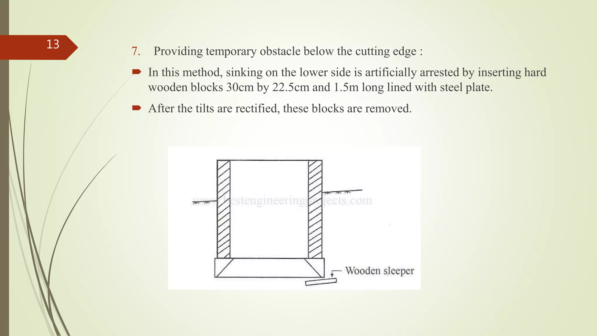 SINKING , TILTING AND DISEASE OF CAISSON | PPTX