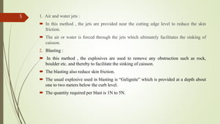 SINKING , TILTING AND DISEASE OF CAISSON | PPTX