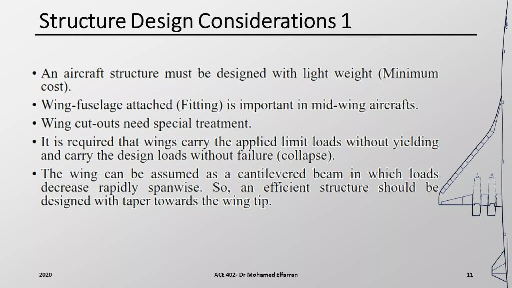 Ace 402 Airframe Design and Construction lec 1 | PPT