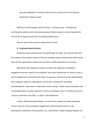Dow Sustainability Report | DOCX