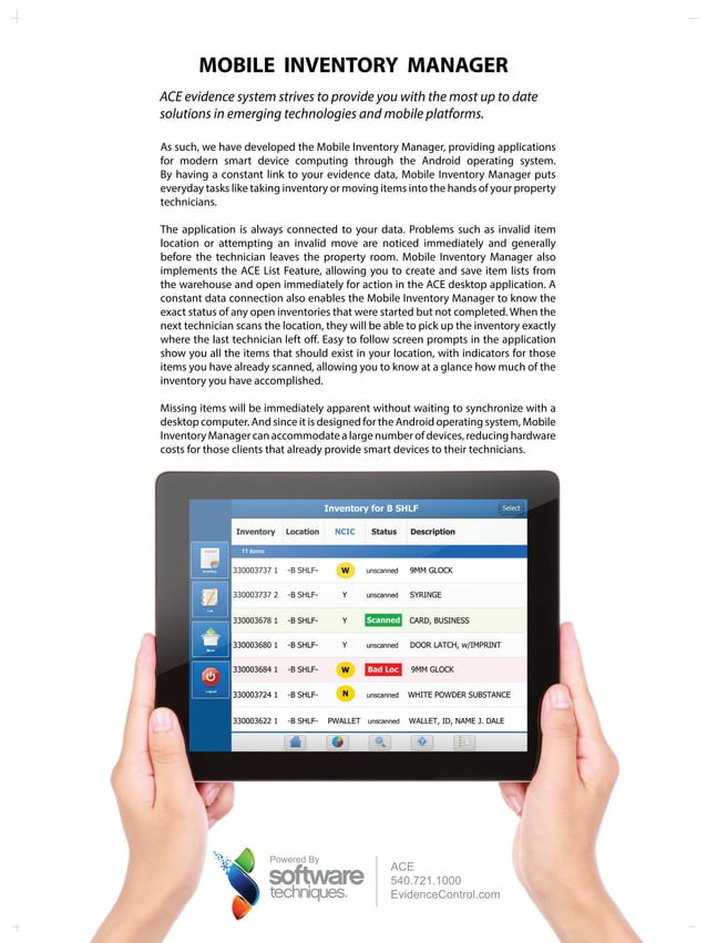 Ace Evidence Management System Brochure | PDF