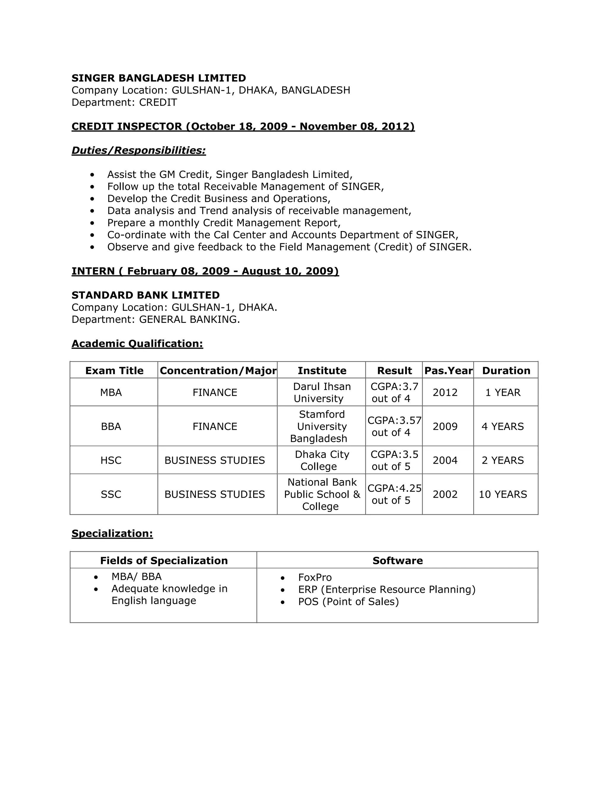CV -SK. TANVIR AHAMED | PDF