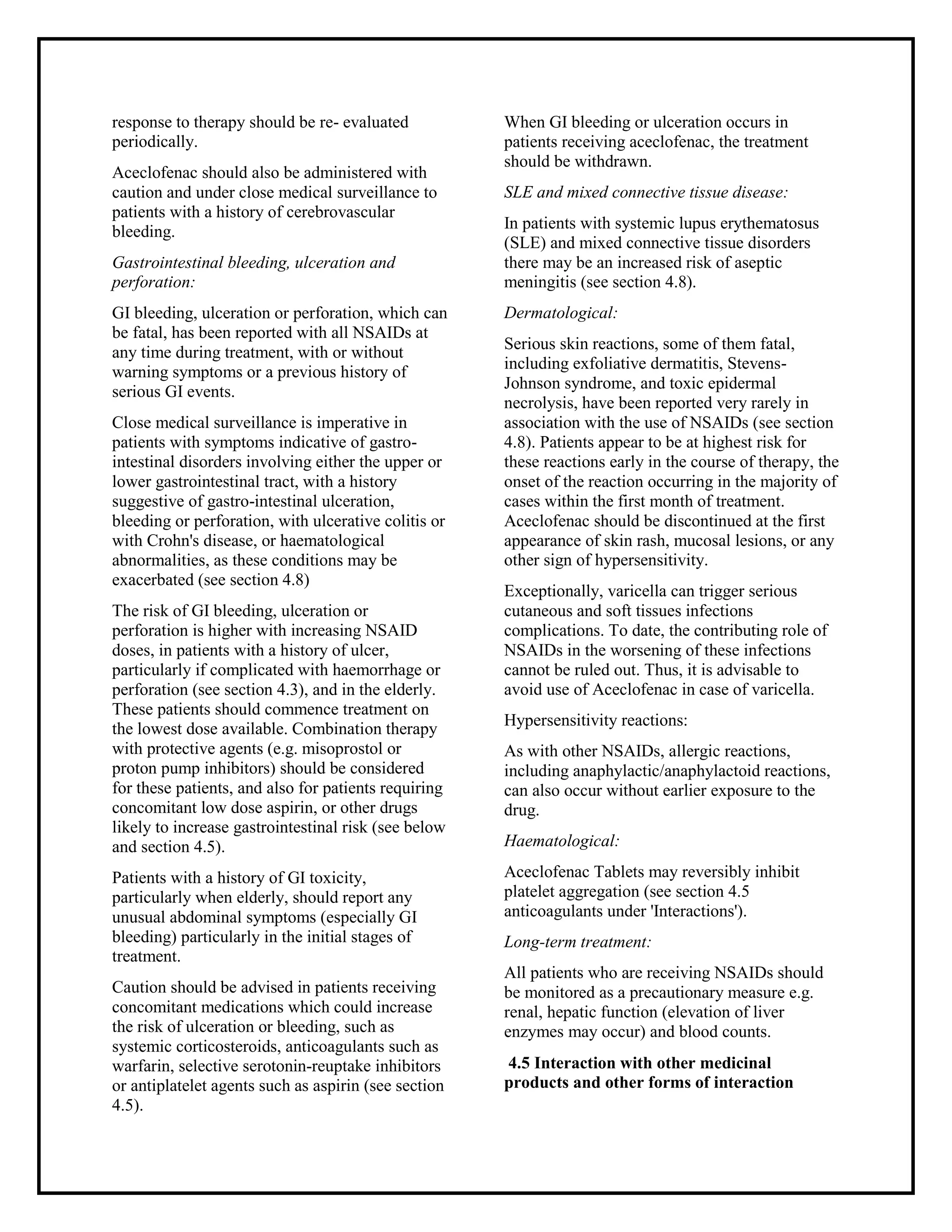 Aceclofenac 100 mg film coated tablets smpc- taj pharmaceuticals | PDF