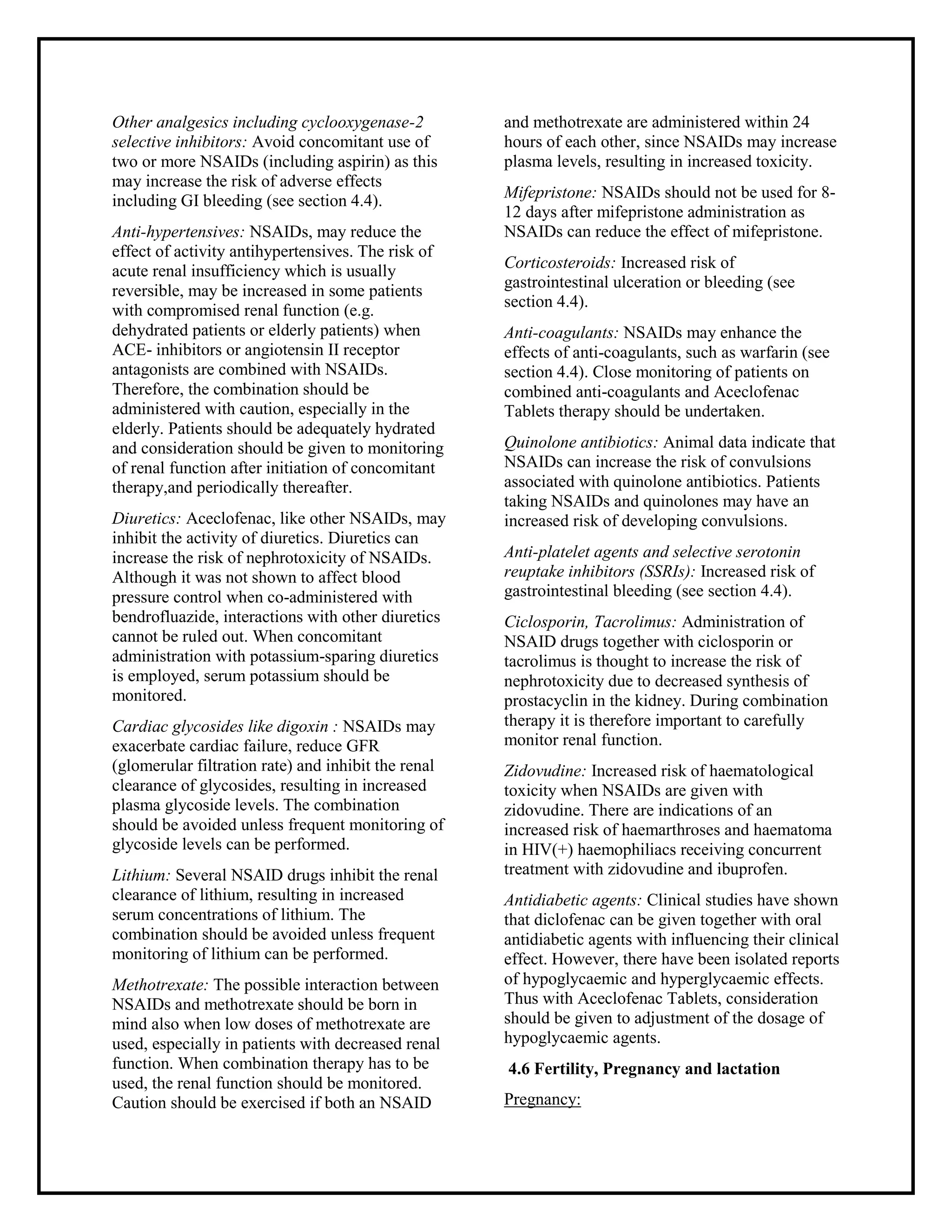 Aceclofenac 100 mg film coated tablets smpc- taj pharmaceuticals | PDF