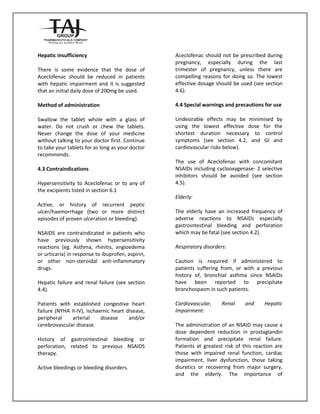 Aceclofenac 100mg Tablets Taj Pharma SmPC PIL | PDF