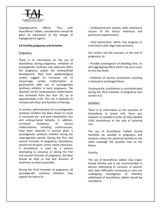 Aceclofenac 100mg Tablets Taj Pharma SmPC PIL | PDF