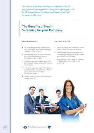 Health Screening Brochure | PDF