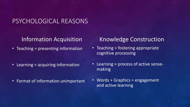 Applying the Multimedia Principle | PPTX