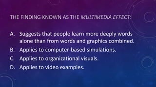 Applying the Multimedia Principle | PPTX