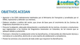 ACEDAN, CENTROS DE DIAGNOSTICO AUTOMOTOR - CDA.pptx
