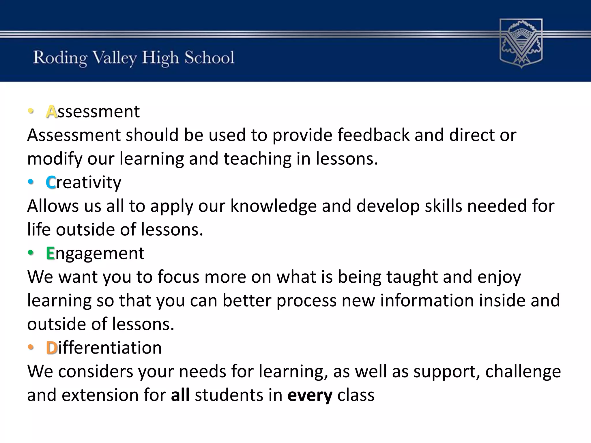 Aced and expectations assembly | PDF