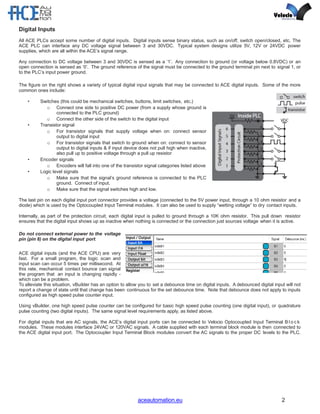 Ace datasheet | PDF