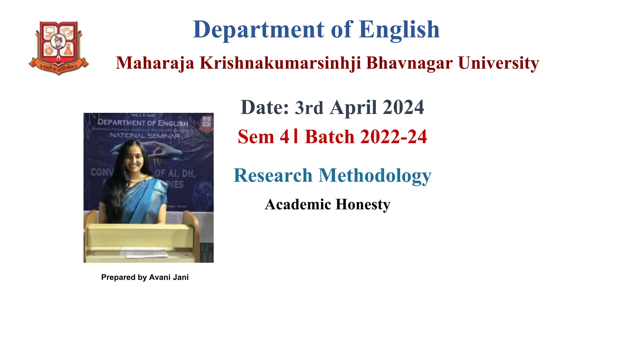 presentation on Acedemic Honesty in the research | PPT