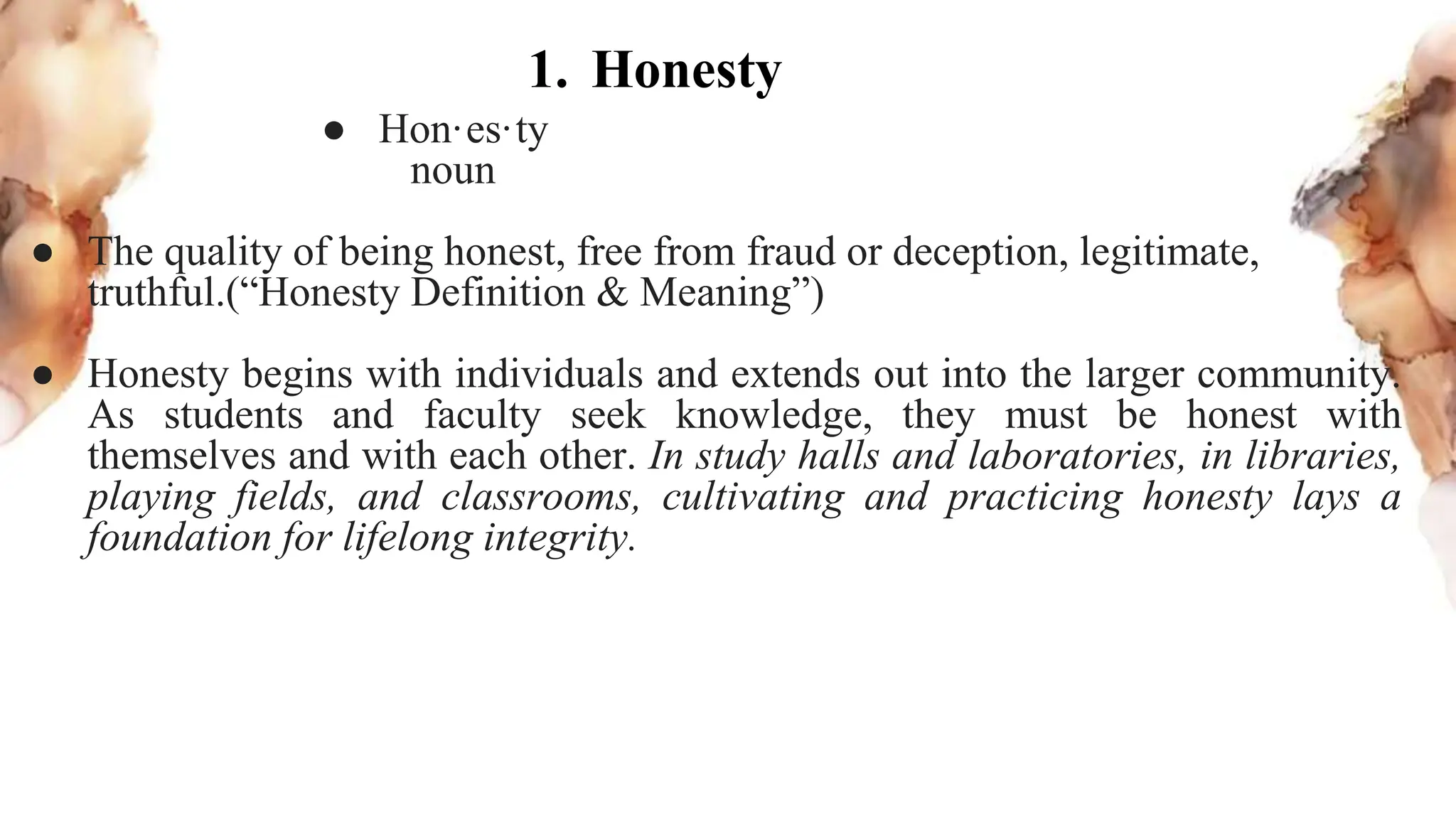 presentation on Acedemic Honesty in the research | PPT