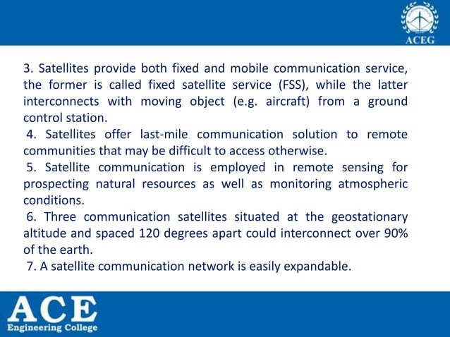 satellite communication- UNIT-V.pptx | Computer Networking | Computing