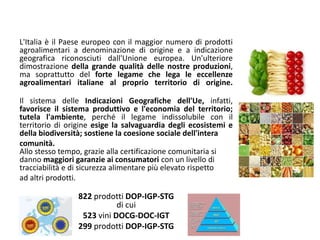 Marchi e denominazioni d'origine - Dulcinea Bignami | PPT