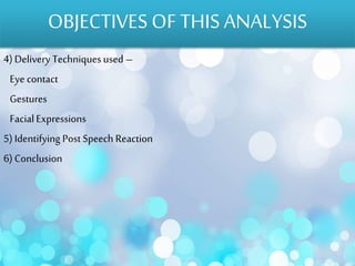 Speech Analysis of Barack Obama | PPTX