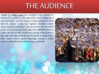 Speech Analysis of Barack Obama | PPTX