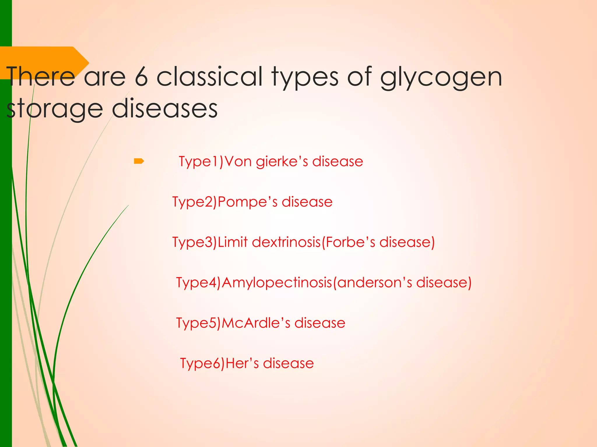 GLYCOGEN STORAGE DISORDERS | PPT