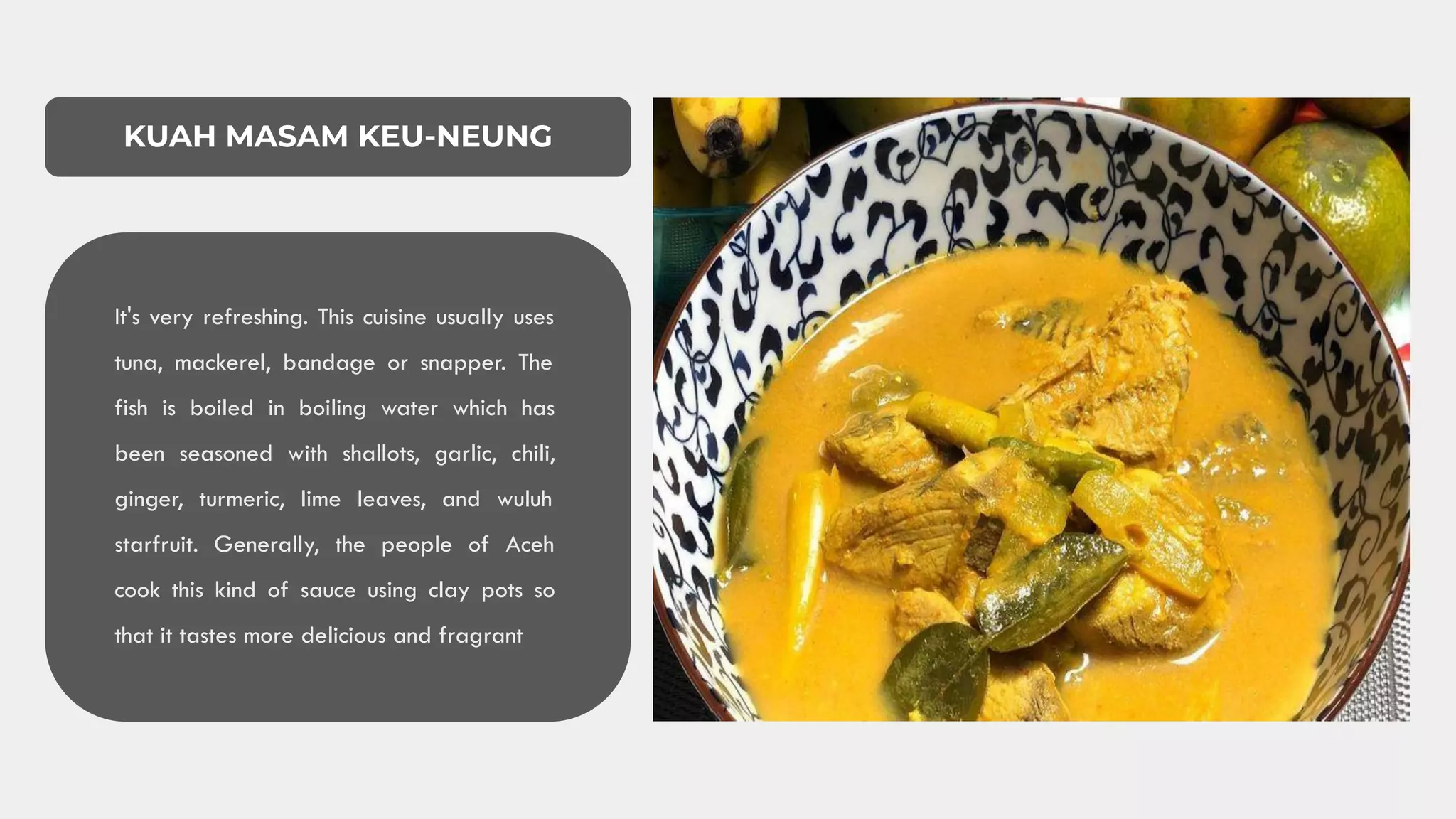 Aceh Traditional Food / Beverages