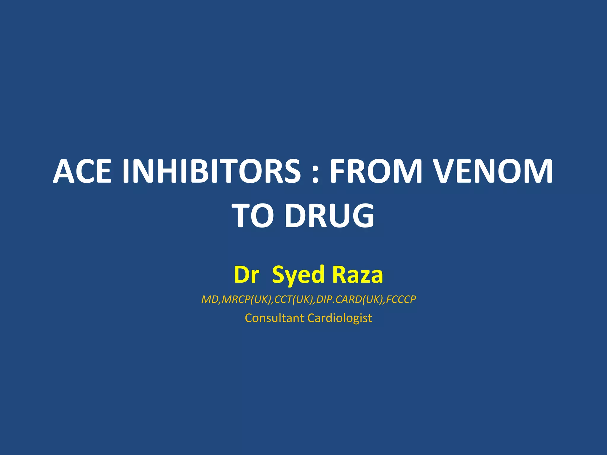 Ace inhibitor | PPT
