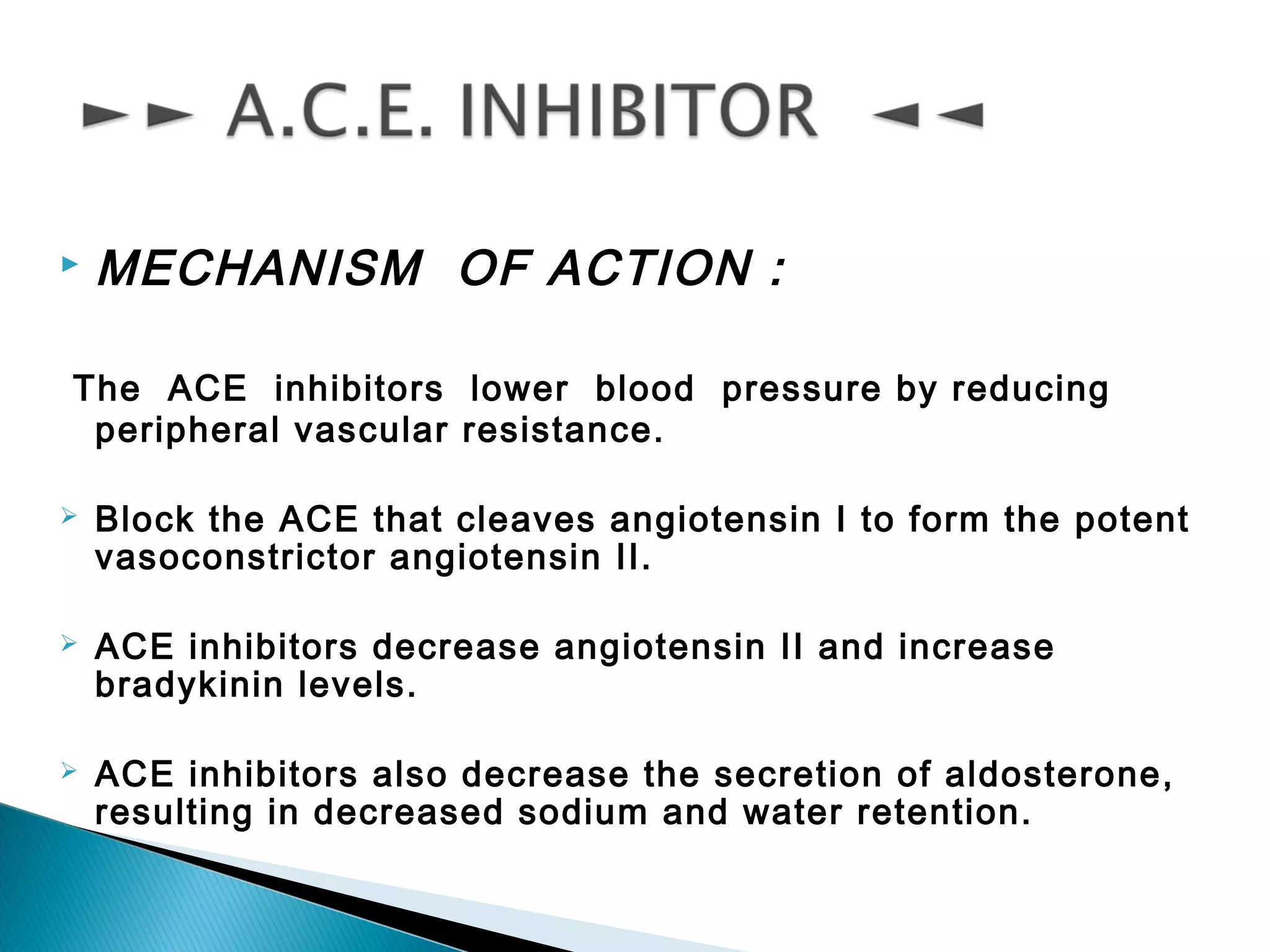 Ace inhibitor | PPT