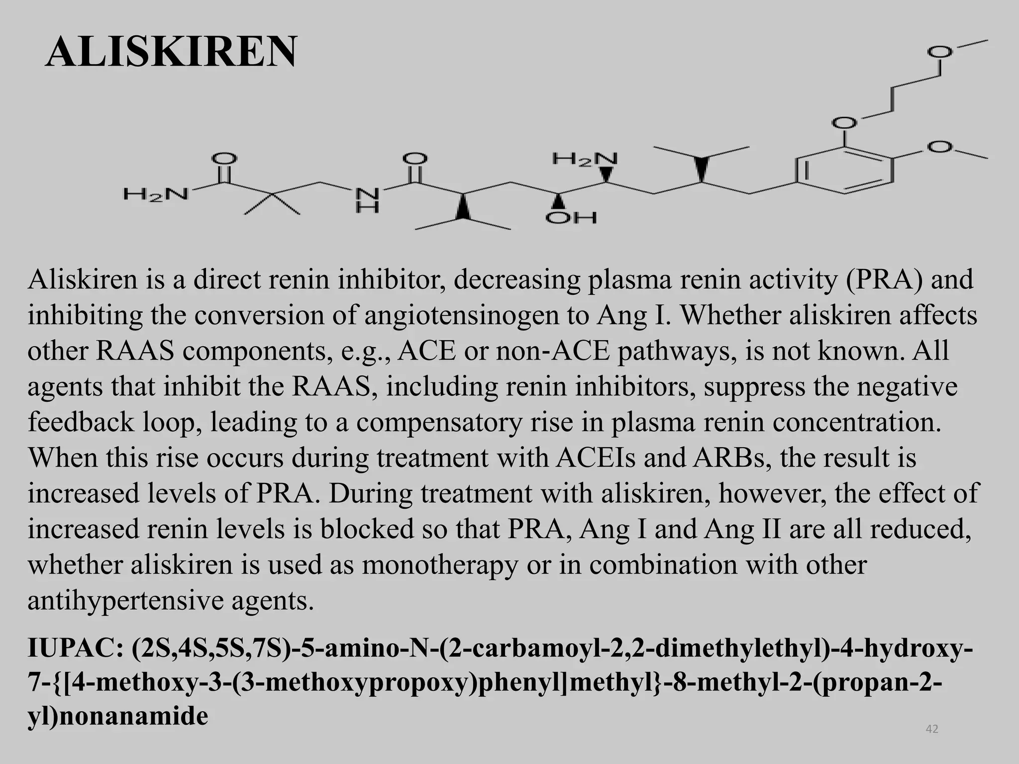 Agents affecting renin angiotensin aldosterone system (RAAS) | PPTX